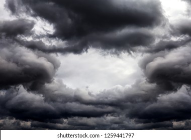 Dark Dramatic Storm Clouds Area Background Stock Photo (Edit Now) 730940929