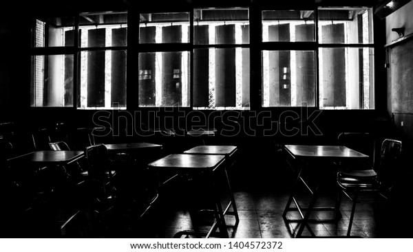 Dark Empty Classroom Strange Windows Stock Photo 1404572372 | Shutterstock