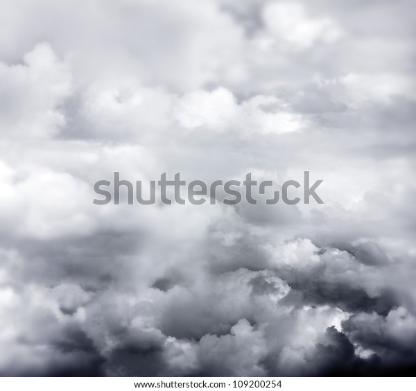 Dark Ominous Clouds Dramatic Sky Background Stock Photo (Edit Now ...
