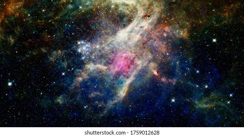 Dark Outer Space Elements This Image Stock Photo 1759012628 | Shutterstock