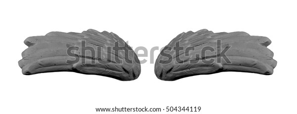 Dark Plaster Wings Stock Photo 504344119 | Shutterstock