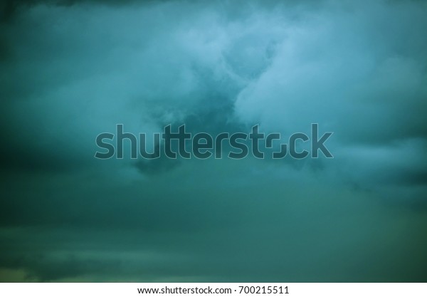Dark Rain Clouds Sky Background Raining Stock Photo 700215511 ...