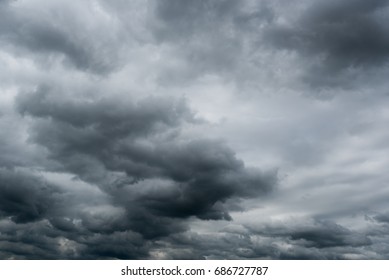 Dark Storm Cloudsclouds Backgrounddark Clouds Before Stock Photo ...