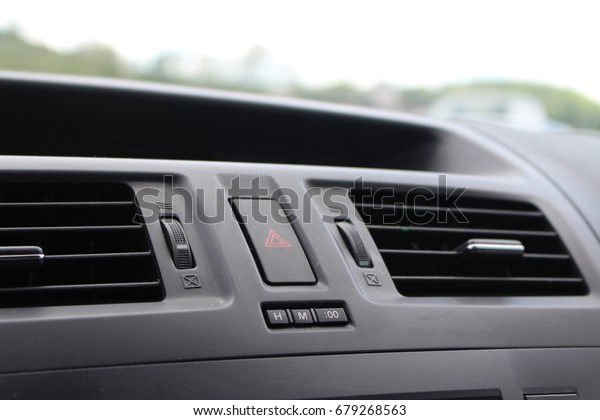 Dashboard Showing Button 4way Flashers Air Stock Photo 679268563 ...