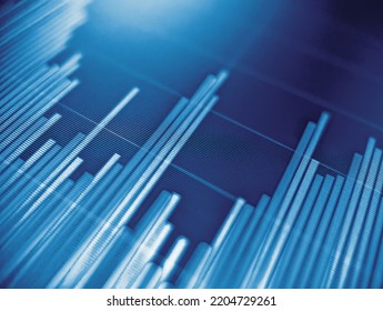 Data Information Graph Blue Bar Chart Stock Photo 2204729261 | Shutterstock
