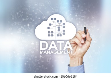 Data Management Database Manager Cloud Technology Stock Photo ...