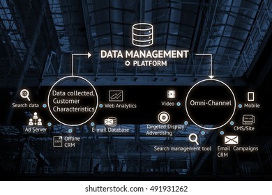 Data Management Platform Dmp Concept Infographic Stock Photo 491931262 ...