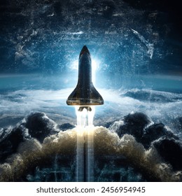 Motion Blur Photo Real Rocket Taking AI-generated image 2439902223 ...
