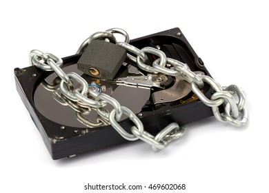 Closeup Computer Hard Disk Locked Stock Photo 114695569 | Shutterstock