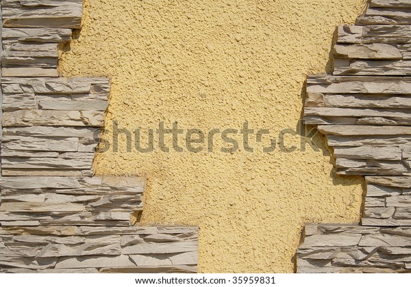 Decoration Two Layered Plasterwork Stone Masonry Stock Photo 35959831 ...
