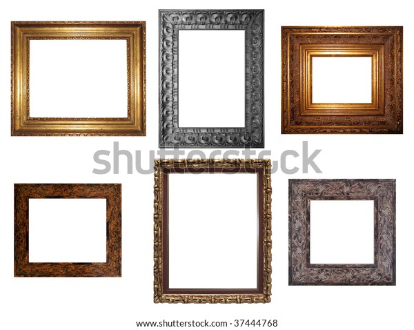 Decorative Empty Wall Picture Frames Insert Stock Photo 37444768 ...