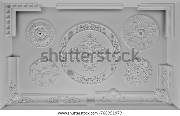 Decorative Item Ceiling Socket Made White Stock Photo 768951979 ...