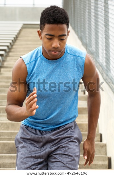 Dedicated Athlete Training Exercise Stock Photo (Edit Now) 492648196