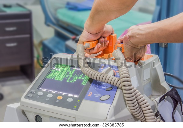 Defibrillator Machine Blur Background Stock Photo (Edit Now) 329385785