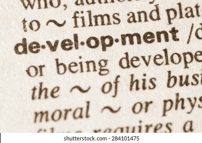Definition Word Development Dictionary Stock Photo (Edit Now) 284101475