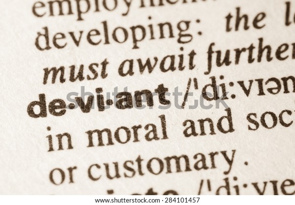 Definition Word Deviant Dictionary Stock Photo 284101457 | Shutterstock