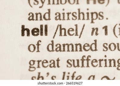 Definition Word Hell Dictionary Stock Photo 266519627 | Shutterstock