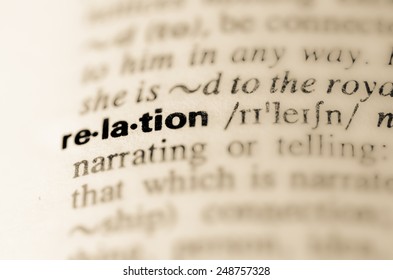 Definition Word Relation Dictionary Stock Photo 248757328 | Shutterstock