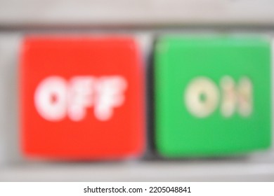 Defocused Blurred On Off Button Background Stock Photo 2205048841 ...
