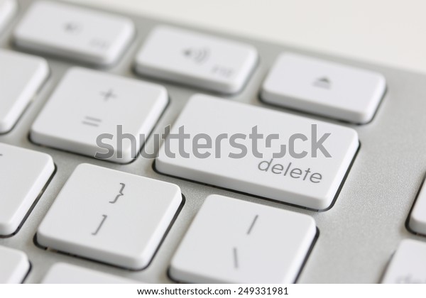 Delete Key On Keyboard Stock Photo (Edit Now) 249331981