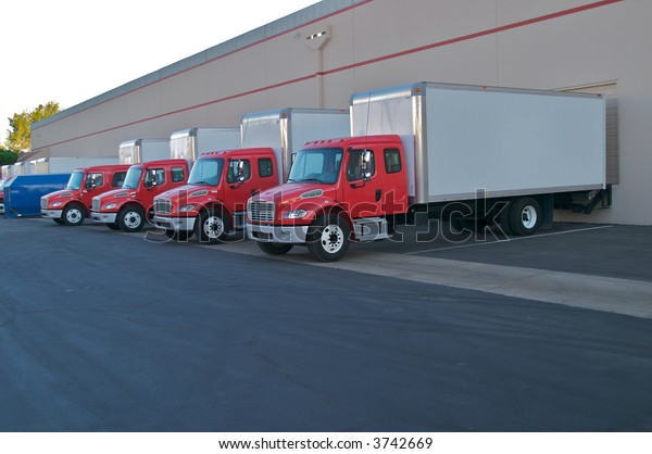 Delivery Trucks Loading Docks Stock Photo 3742669 | Shutterstock