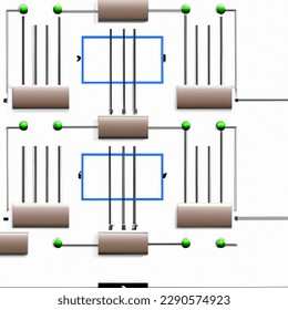 2d Schematic Simple Series Circuit Including AI-generated image ...