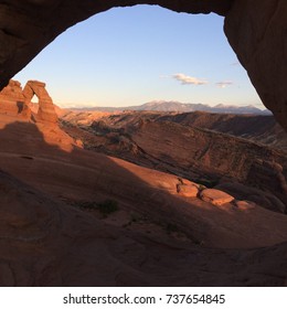 Desert View Through Arch Window Stock Photo 737654845 | Shutterstock