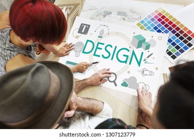 Design Creative Drawing Model Objective Stock Photo 1307123779 ...