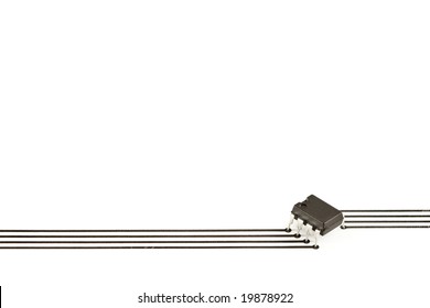 Design Elements Formed Electronic Chip Tracks Stock Photo 19878922 ...