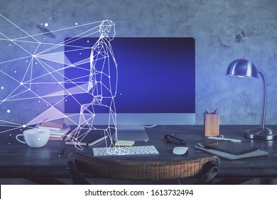 Desktop Computer Background Office Start Theme Stock Photo 1613732494 ...