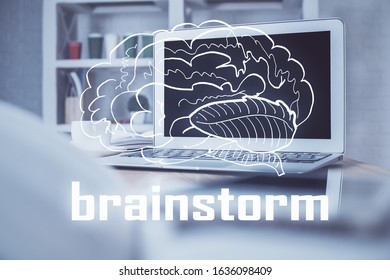 Desktop Computer Background Office Start Theme Stock Photo 1636098409 ...