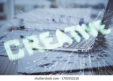Desktop Computer Background Office Start Theme Stock Photo 1703552218 ...