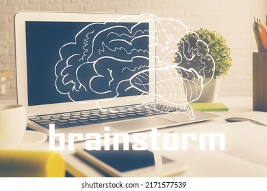 Desktop Computer Background Office Start Theme Stock Photo 2171577539 ...