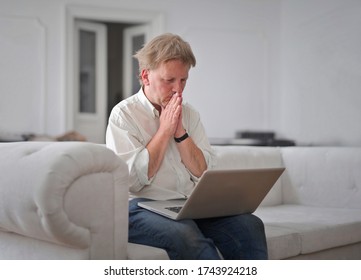 Desperate Man Front Computer Stock Photo 1743924218 | Shutterstock