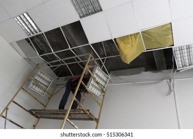 Destroyed Suspended Ceiling Stock Photo 515306341 | Shutterstock
