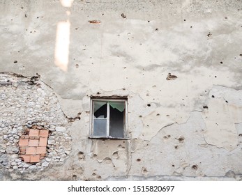Destroyed Wall Window War Consequences Bosnia Stock Photo (Edit Now ...
