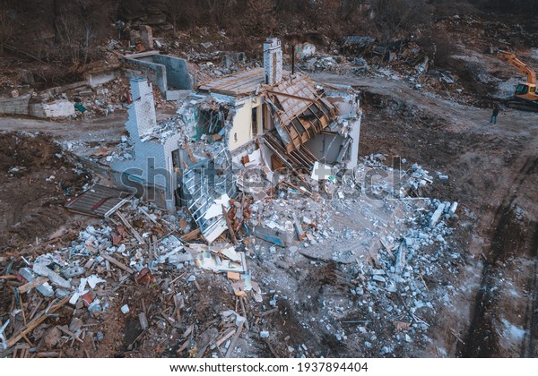 Destruction Old Buildings Structures Development New Stock Photo (Edit ...