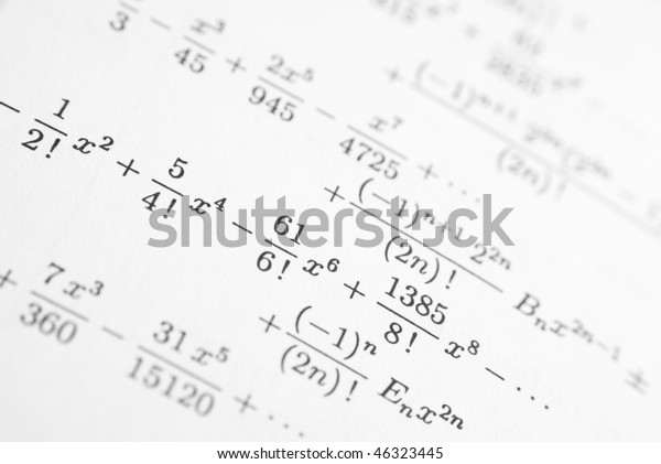 Detail Math Reference Book Stock Photo (Edit Now) 46323445