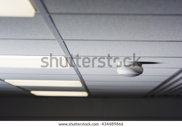 Detector Mounted On Ceiling Stock Photo (Edit Now) 434489866