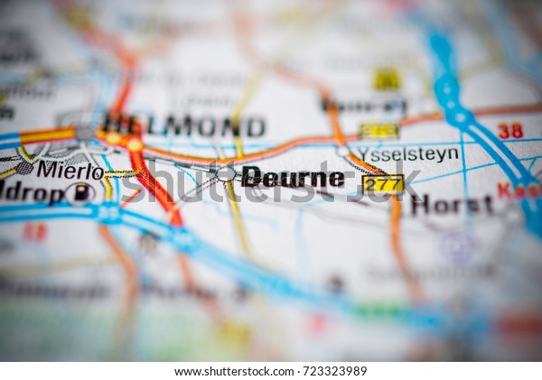 Deurne On Map Stock Photo (Edit Now) 723323989