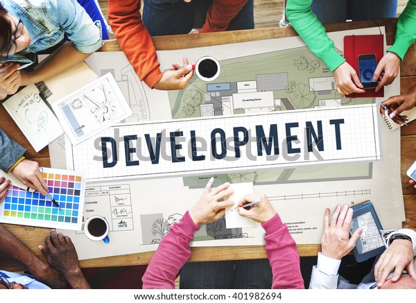 Development Blueprint Project Layout Concept Stock Photo (Edit Now ...