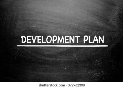 Development Plan Text On Chalkboard Stock Photo 372962308 | Shutterstock