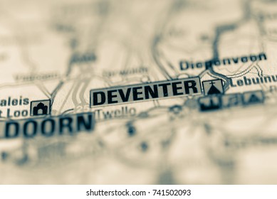Deventer On Map Stock Photo 741505027 | Shutterstock