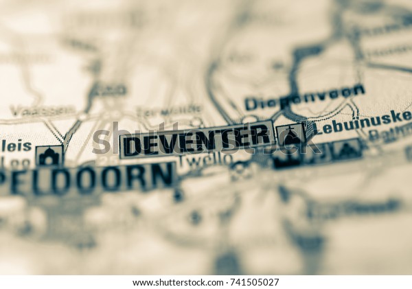 Deventer On Map Stock Photo 741505027 | Shutterstock