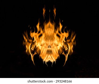 Devil Flame On Black Background Stock Photo 293248166 | Shutterstock