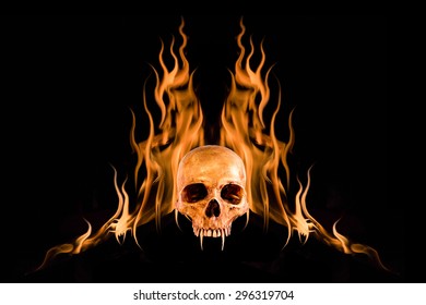 Grotesque Caricature Angry Burning Devil Cartoon 스톡 일러스트 59751802 ...