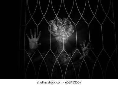 Devil Ghost Roar Dark Room Steel Stock Photo 652433557 | Shutterstock