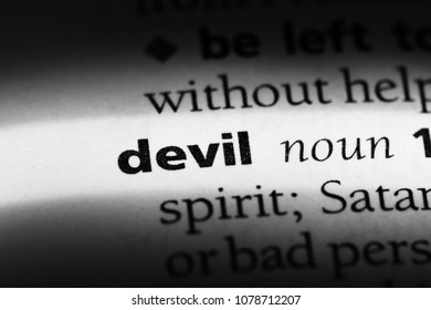 Devil Word Dictionary Devil Concept Stock Photo 1078712207 | Shutterstock