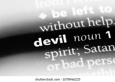 Devil Word Dictionary Devil Concept Stock Photo 1078966223 | Shutterstock