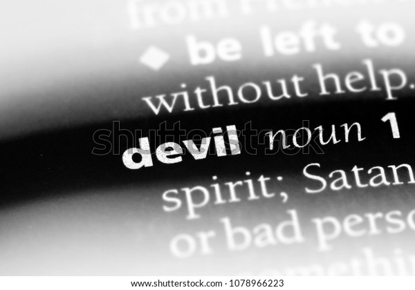 Devil Word Dictionary Devil Concept Stock Photo 1078966223 | Shutterstock